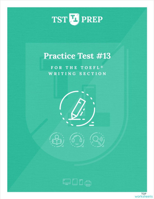 TOEFL Writing Practice. 🏼. Interactive worksheet | TopWorksheets