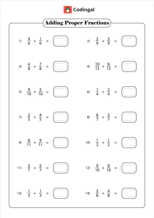 M_G05T01_WC02_Fractions. Interactive worksheet | TopWorksheets