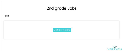 2nd grade Jobs. Interactive worksheet | TopWorksheets