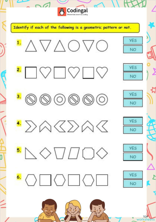 M_G03M28L60_WC01_Recognize_geometric_patterns_1. Interactive worksheet ...