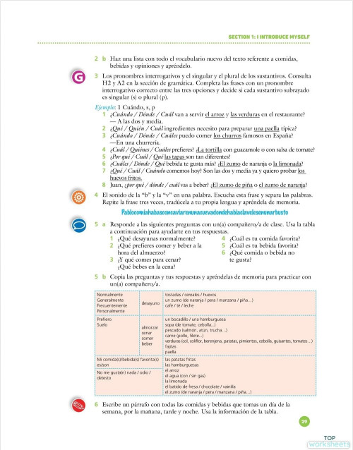1. My home 29 Spanish Cambridge IGCSE. Ficha interactiva | TopWorksheets