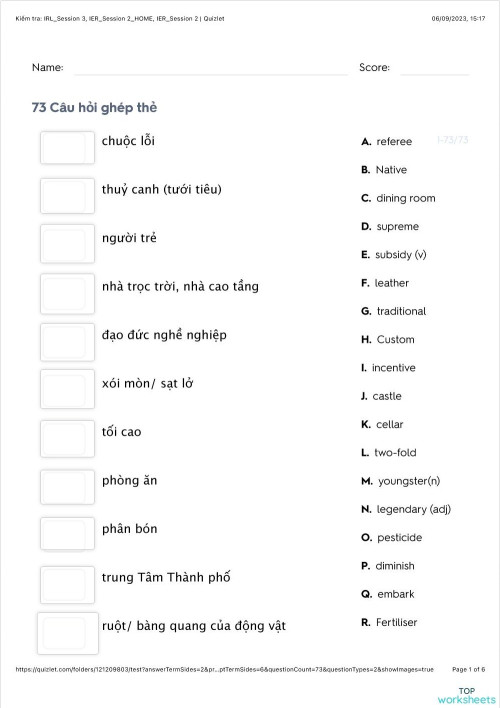 IRL_SESSION 4. Interactive worksheet | TopWorksheets