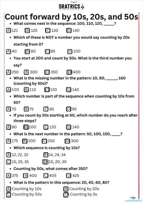 hundred ten one PP. Interactive worksheet | TopWorksheets