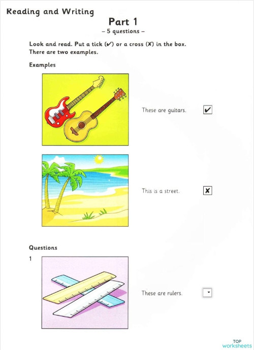 READING TEST. Interactive worksheet | TopWorksheets