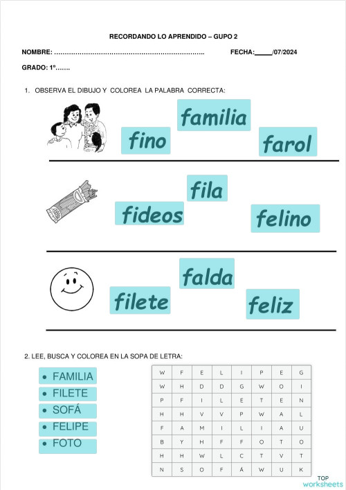 Reforzar letra S. Ficha interactiva | TopWorksheets