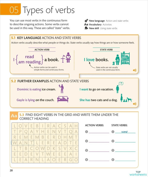 3.wordsheet. Interactive worksheet | TopWorksheets