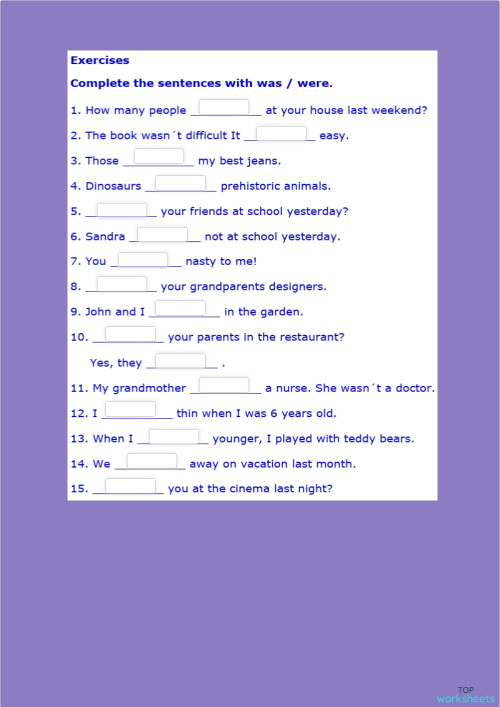VERB TO BE LESSON 1. Interactive worksheet | TopWorksheets