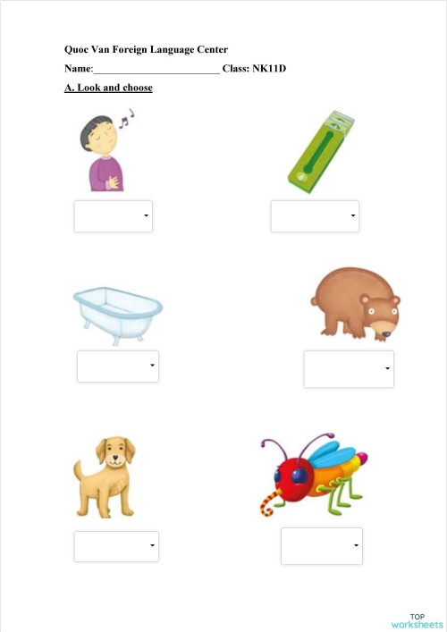 NK11D - Onlinehomework. Interactive worksheet | TopWorksheets