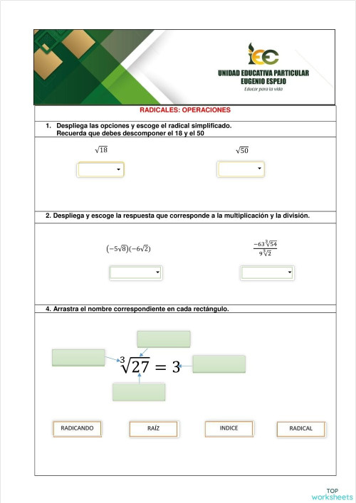 Clasificación interpretación de los números: racionales e irracionales ...