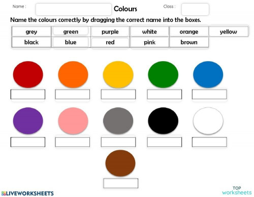 Science - Colours. Interactive worksheet | TopWorksheets
