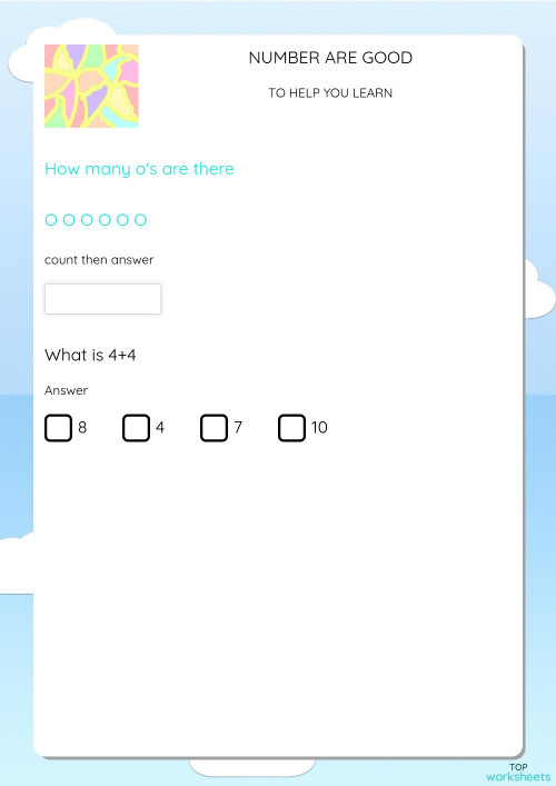 NUMBER ARE GOOD. Interactive worksheet | TopWorksheets