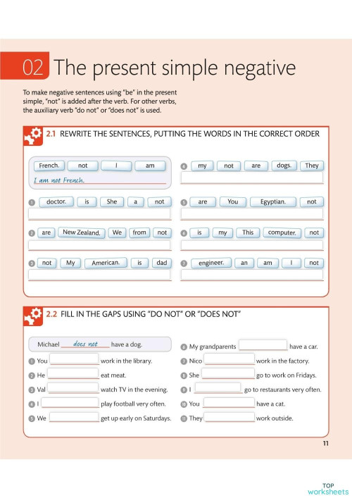 Grammar Test Unit 2. Interactive worksheet | TopWorksheets
