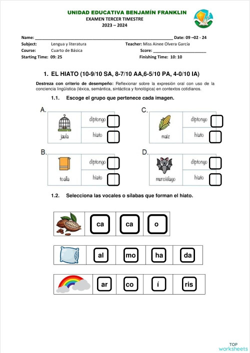 REGLAS DE ESCRITURA: fichas interactivas y ejercicios online ...