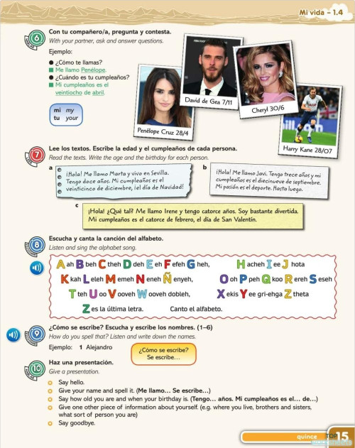 1. Mi vida 15 Viva 1. Ficha interactiva | TopWorksheets