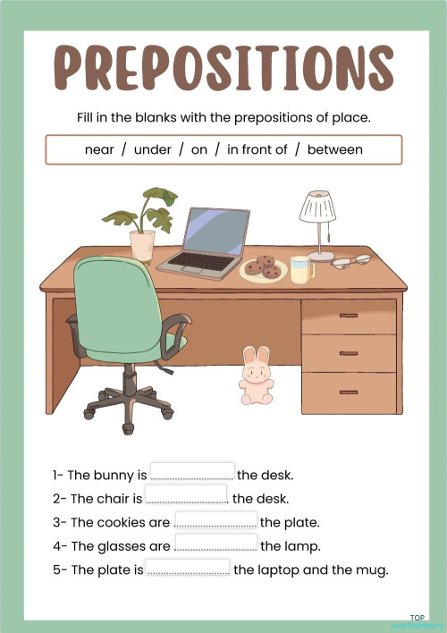 prepositions. Interactive worksheet | TopWorksheets