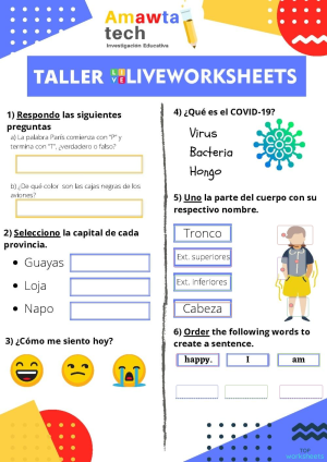 TALLER TOPWORKSHEETS. Ficha interactiva | TopWorksheets