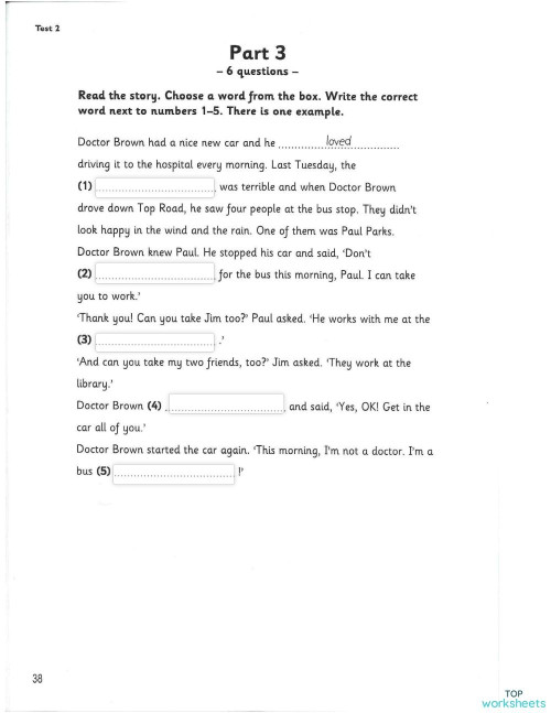 MOCK TEST 1. Interactive worksheet | TopWorksheets