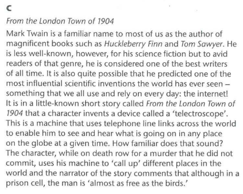 CAE reading part u10. Interactive worksheet | TopWorksheets