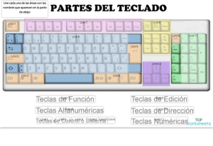 Teclado. Ficha interactiva | TopWorksheets