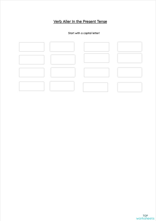 Verb Aller _ Spellings. Interactive worksheet | TopWorksheets