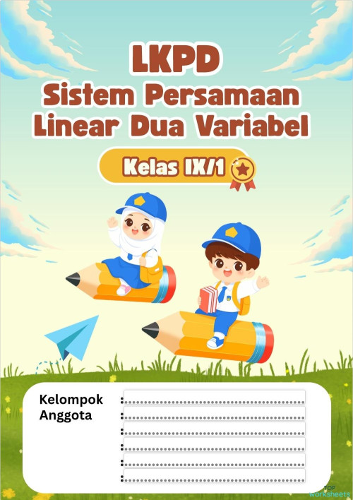 SPLDV METODE GRAFIK 1. Interactive worksheet | TopWorksheets