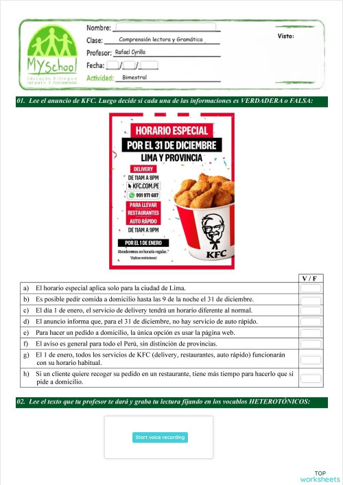 Reglas de acentuación. Ficha interactiva | TopWorksheets