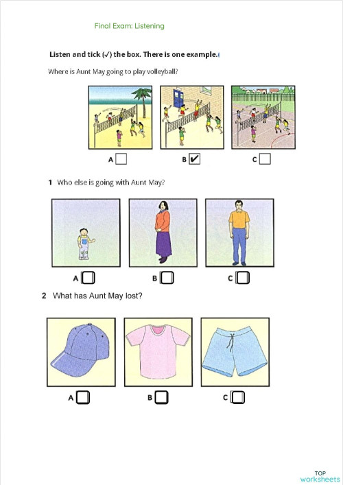 Simple Present Perfect Listening. Interactive worksheet | TopWorksheets