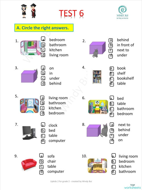 Upkids 7 test. Interactive worksheet | TopWorksheets