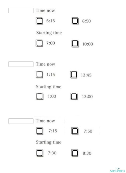 learn to listen time. Interactive worksheet | TopWorksheets