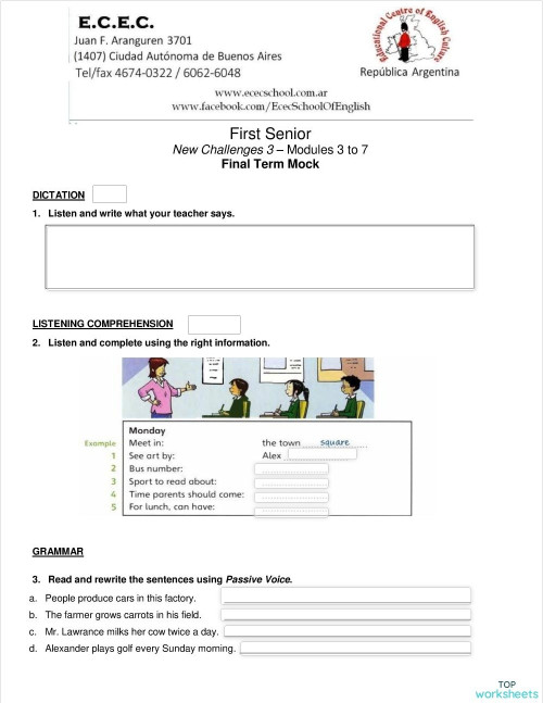 MOCK : Speakout Pre-Int. - Unit 6 & Speakout 3/E B1+ - Units 1 to 5 ...