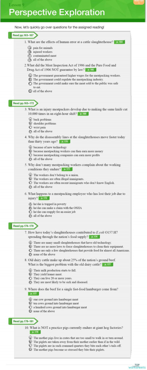 C2 Eagle Lesson 9 Perspective Exploration. Interactive worksheet ...