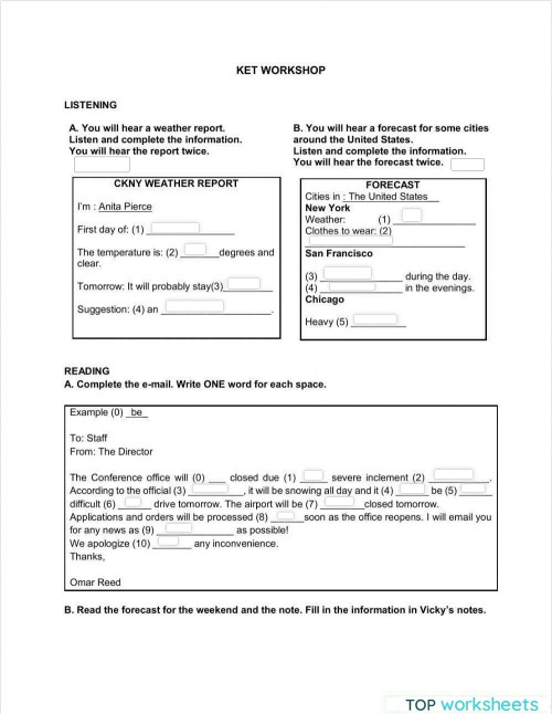 KET workshop. Interactive worksheet | TopWorksheets