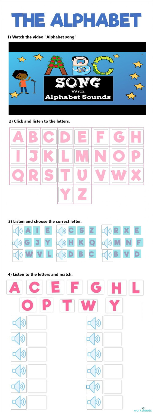 A Letter Match Worksheet .. Interactive worksheet | TopWorksheets