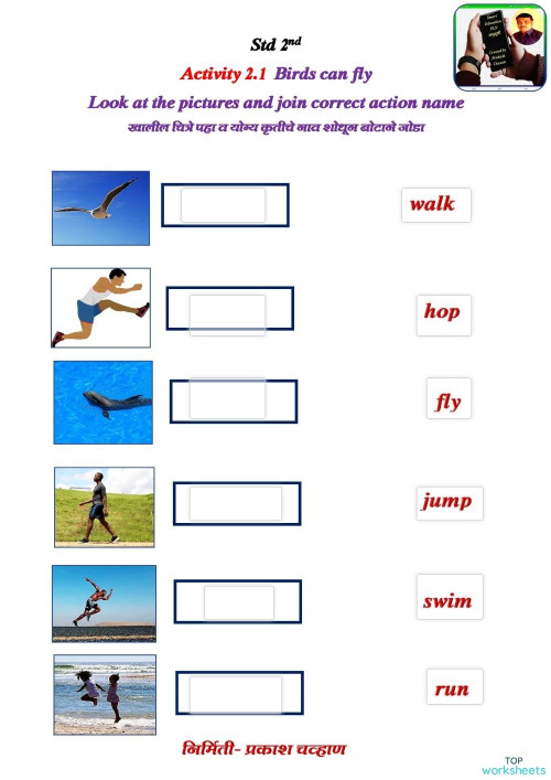 Activity 2.1 Birds can fly. Interactive worksheet | TopWorksheets