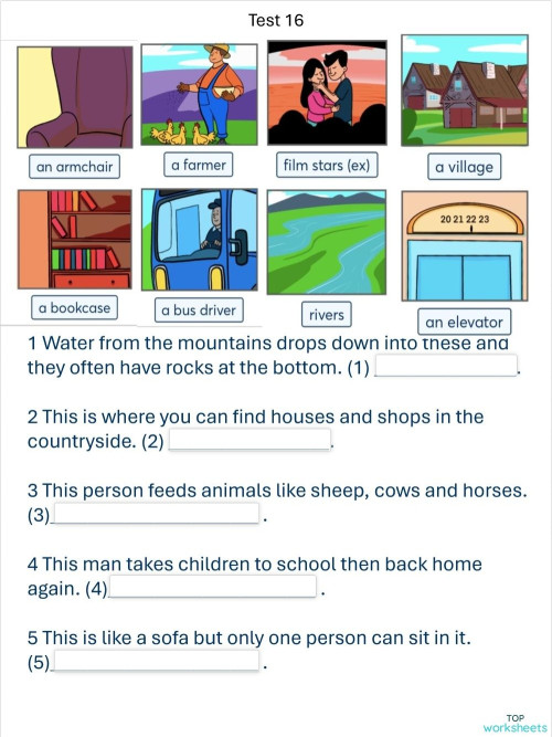 AUTHENTIC KET TEST 4 - READING. Interactive worksheet | TopWorksheets