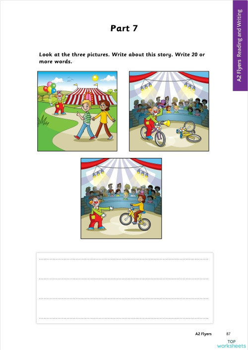 000 Reading Writing Flyers Part 7. Interactive worksheet | TopWorksheets
