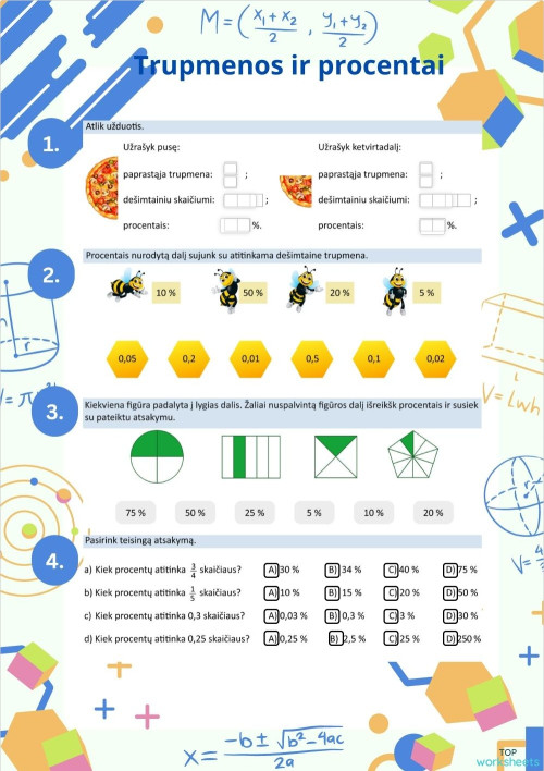 Trupmeniniai skaičiai: interactive worksheets and online exercises ...