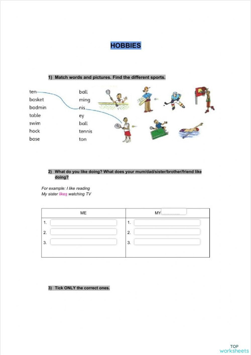 MINI TEST UNIT 5. Interactive worksheet | TopWorksheets