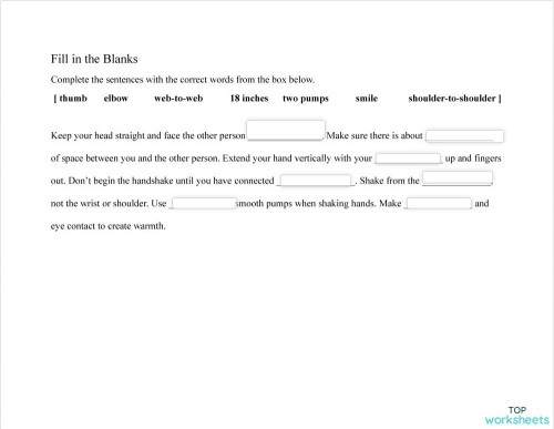 Life Skills: interactive worksheets and online exercises | TopWorksheets