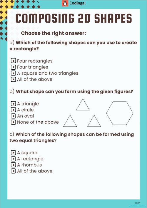 M_G01M18L60_WE01_Composing 2D Shapes. Interactive worksheet | TopWorksheets