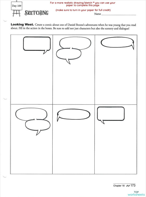 Chapter 18: Pg 173-174 Sketching. Interactive worksheet | TopWorksheets