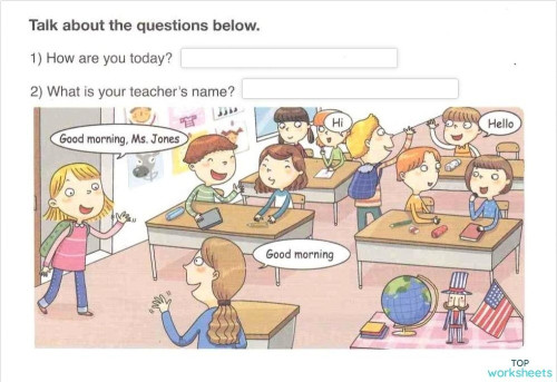 How are you?. Interactive worksheet | TopWorksheets