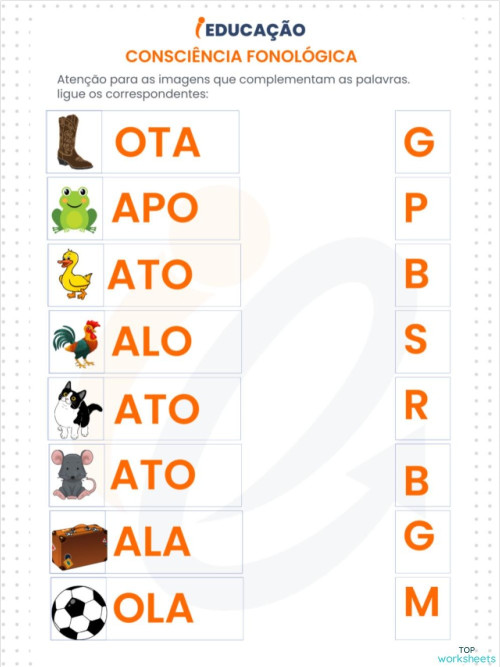 liga letras. Ficha interativa | TopWorksheets