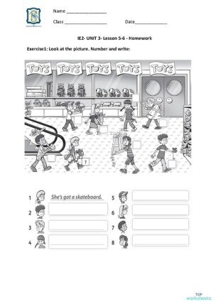 Homework_ESL_Unit 3_Oct 12. Interactive worksheet | TopWorksheets