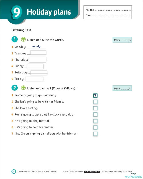 SM3 - Unit 9. Interactive worksheet | TopWorksheets