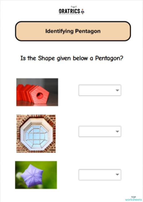 Shapes WWW. Interactive worksheet | TopWorksheets