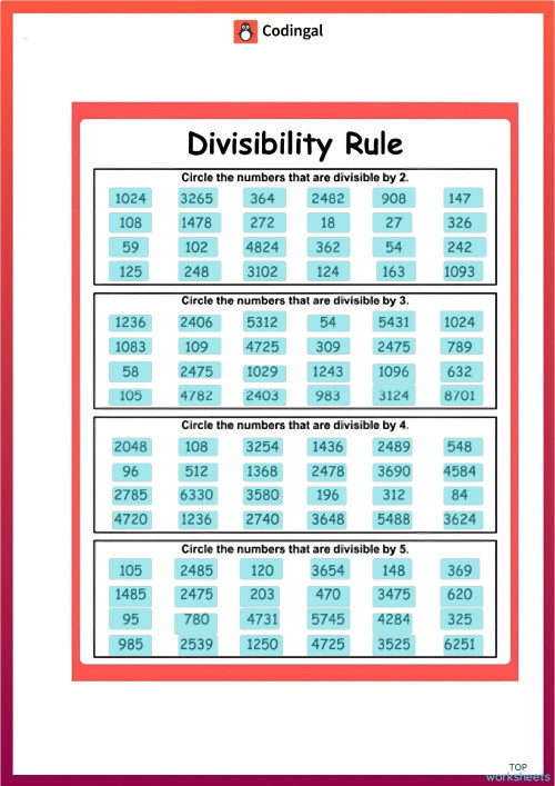 M_G04M07L18_WC01_Introduction to Divisibility Rules (2 to 5 ...