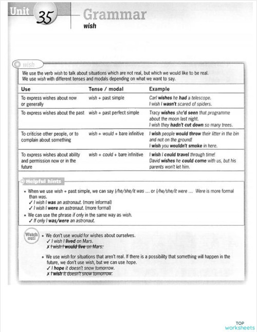 UNIT 37 -ING INFINITIVE. Interactive worksheet | TopWorksheets