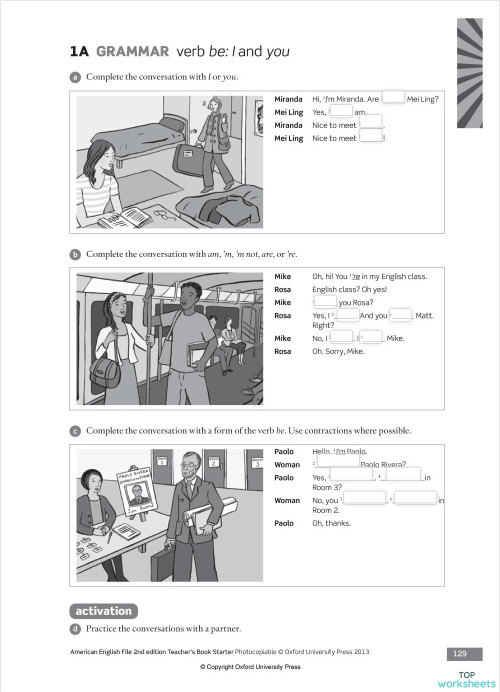 1A Grammar Verb Be I And You Interactive Worksheet TopWorksheets 1a-grammar-verb-be-i-and-you-interactive-worksheet-topworksheets