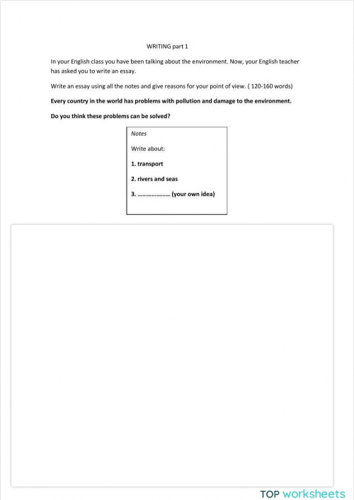 B1+ Writing. Interactive worksheet | TopWorksheets